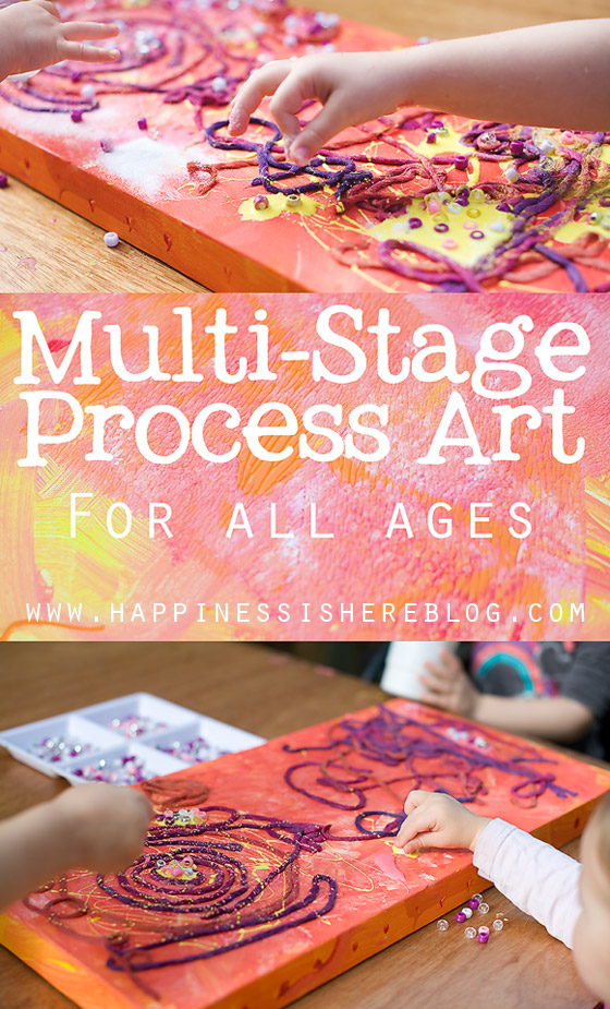 Multi-Stage Process Art - Happiness is here